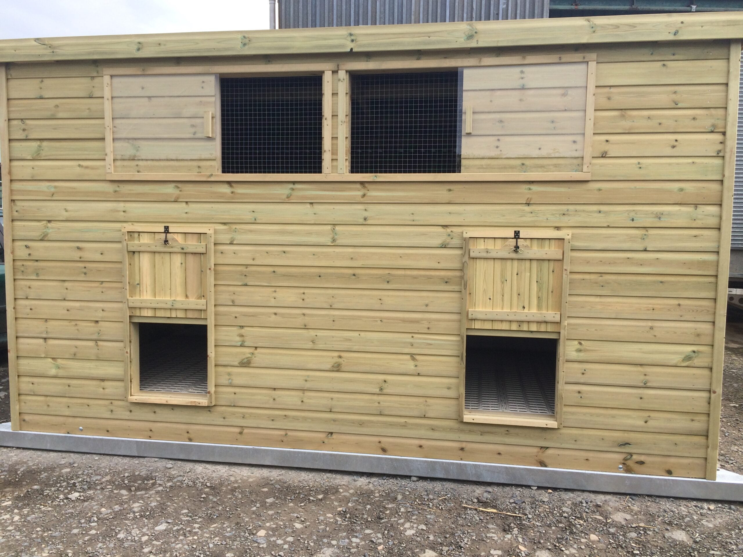 Premium 12' x 8' Pent Roof Poultry Shed for 90 Birds